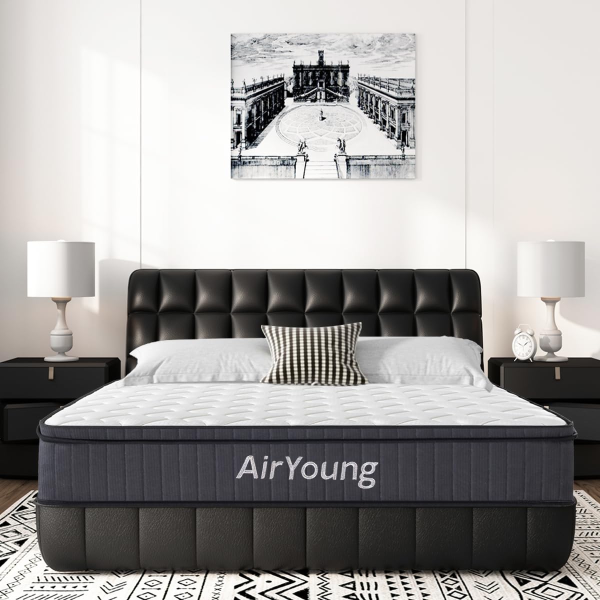 Amazon.com: AirYoung 12 Inch Queen Size Mattress, Queen Mattress ...