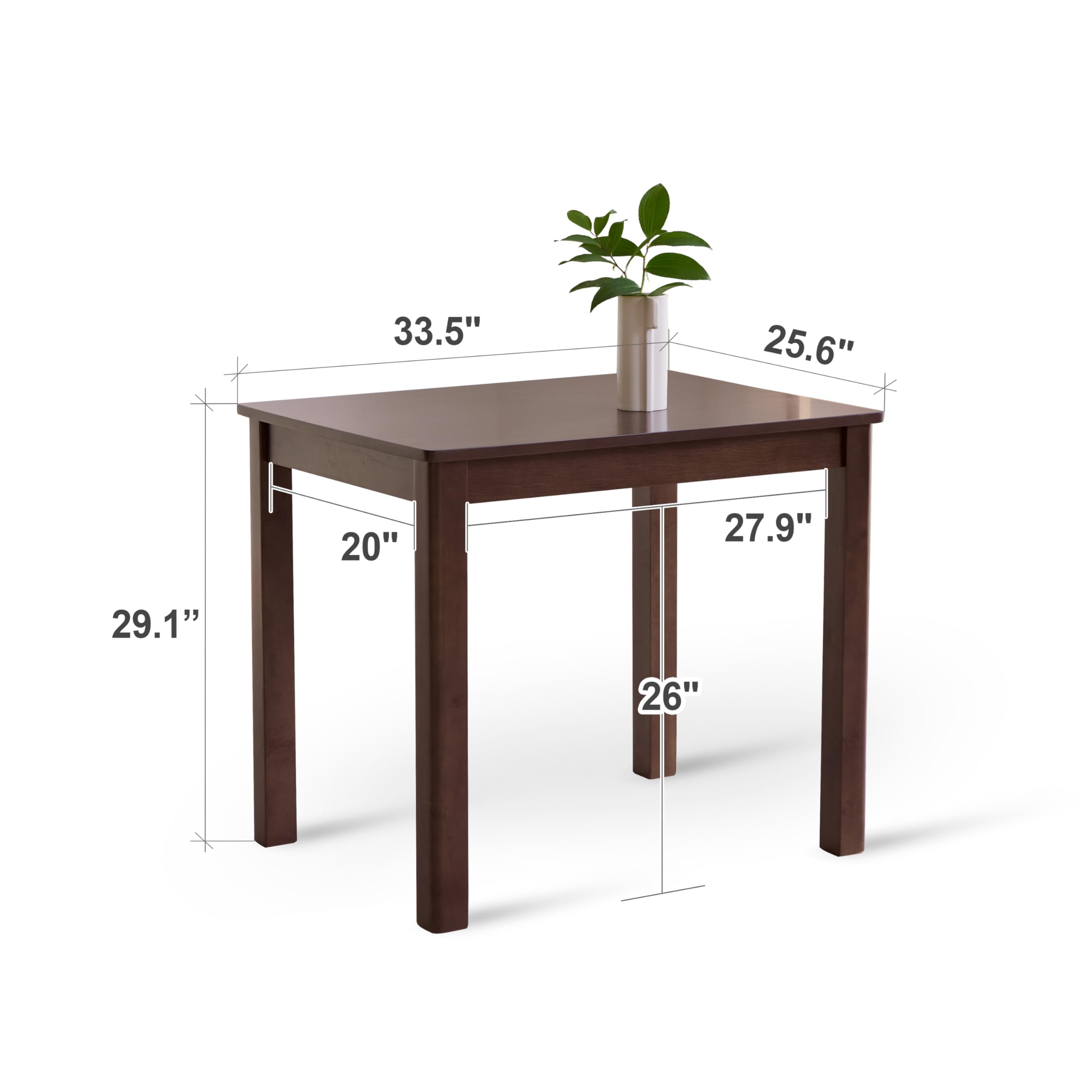 Snapklik.com : Livinia Cabin 33.5" Wooden Dining Table/Small ...