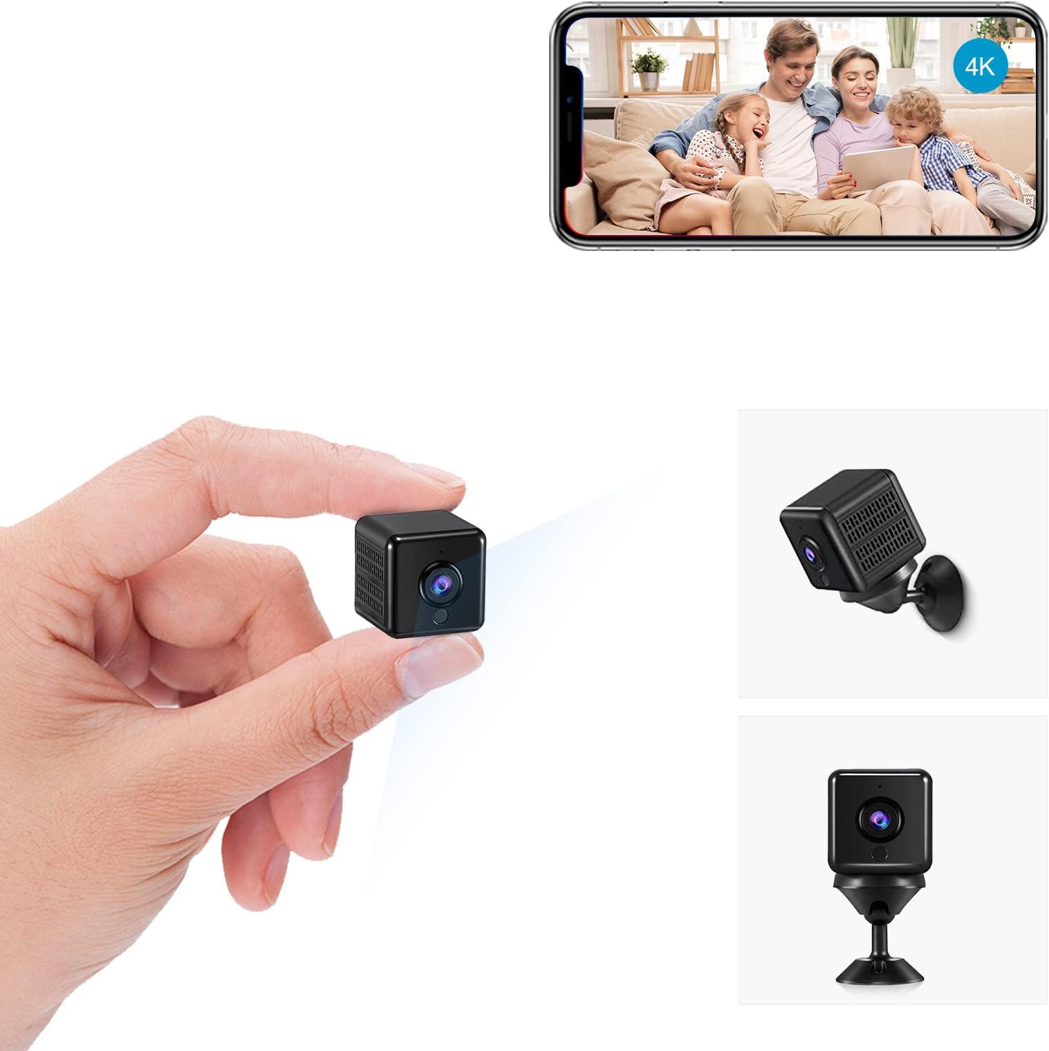 aobo Mini Telecamera 2023 4K HD Telecamera Wifi Interno Videocamera ...