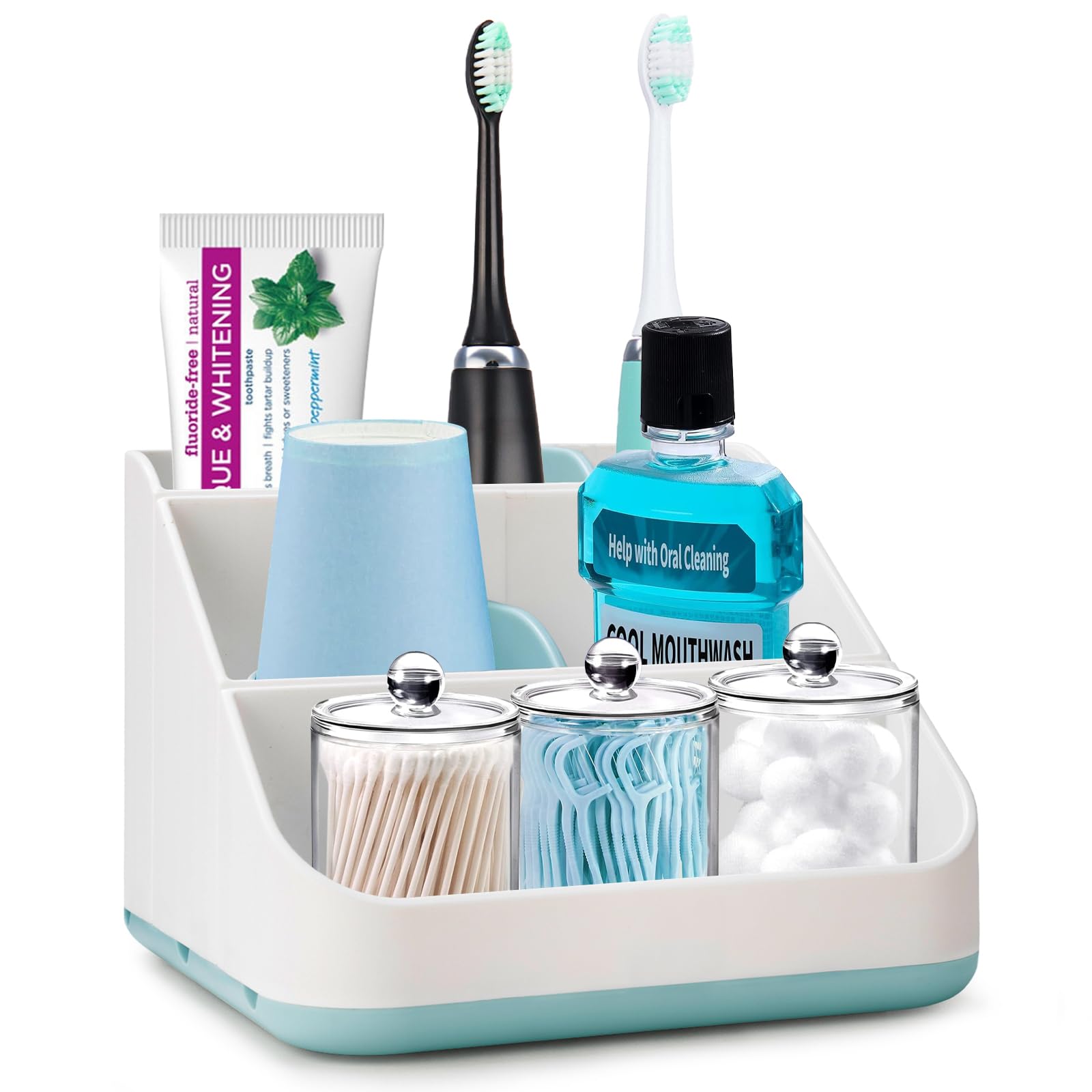 Amazon.com: Toothbrush Holder for Bathroom,Detachable for Easy Cleaning ...