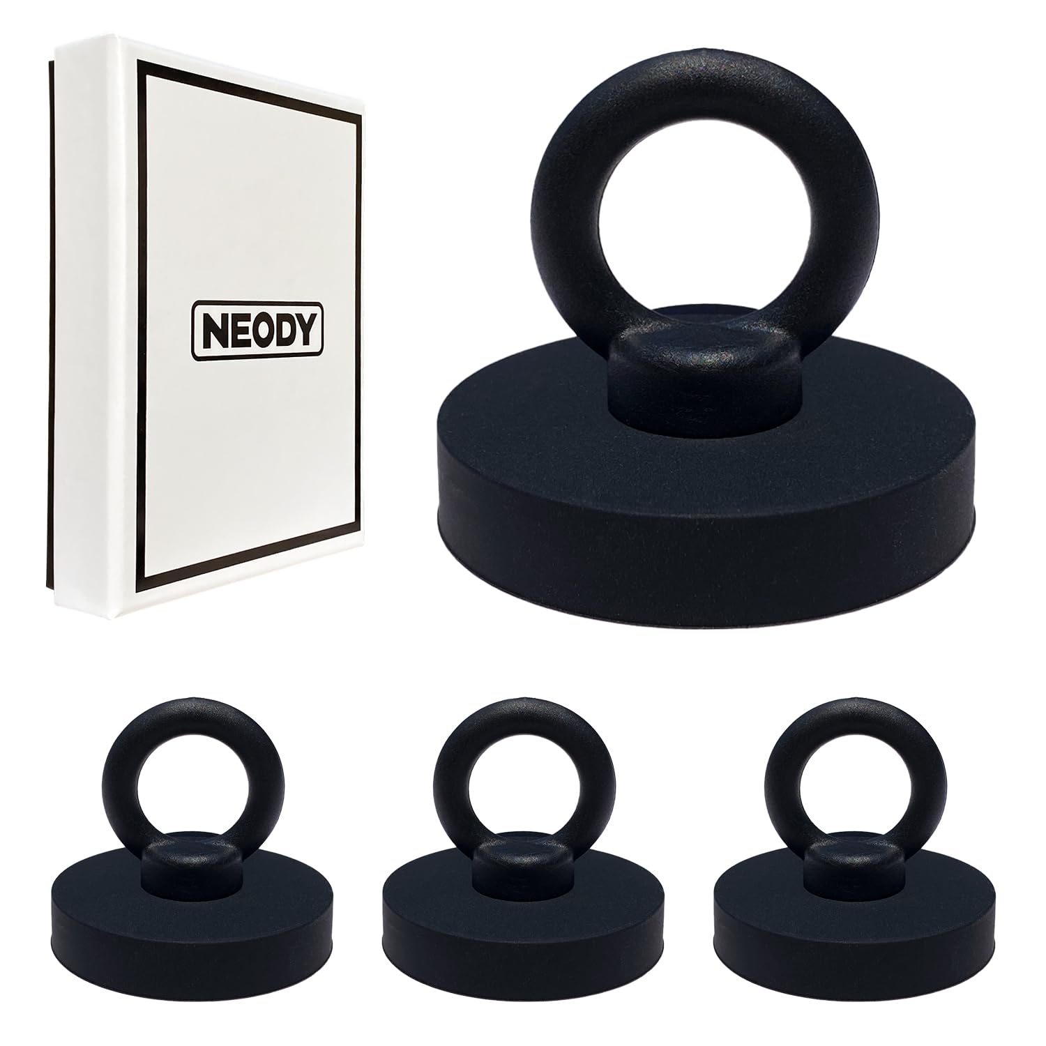 Amazon.co.jp: 【特別製シリコン採用】NEODY マグネットフック 強力 ネオジム 磁石 フック リアルな耐荷重 30kg Silicon EYE (44*44*38mm ...