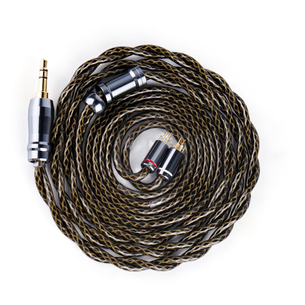 Amazon | NICEHCK GodDNA イヤホンリケーブル アップグレードケーブル 0.78mm 2Pin 3.5mm 銅銀合金+銀 ...