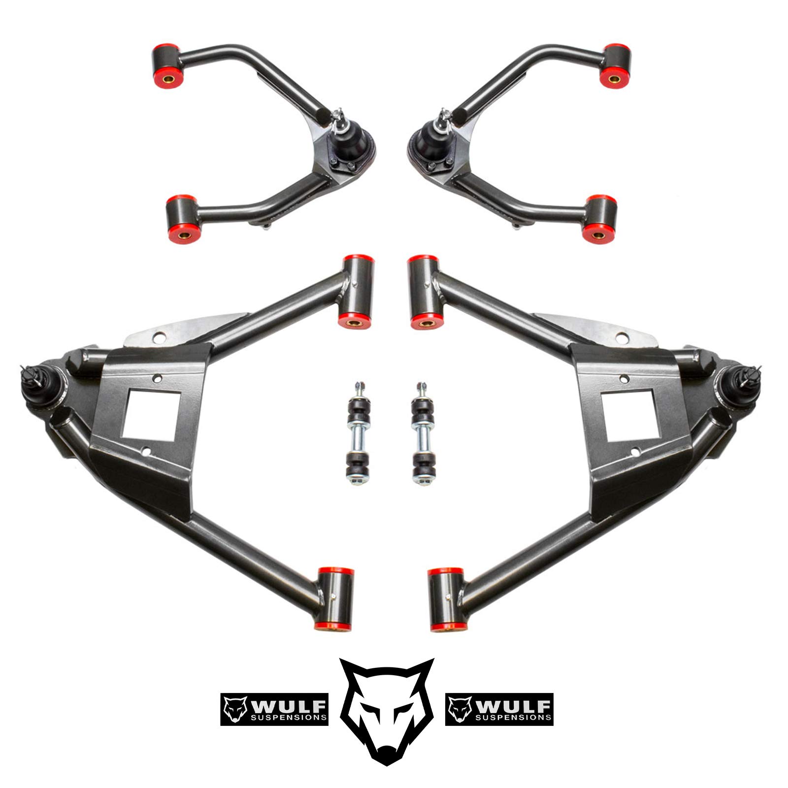 Amazon.com: Wulf 4" Front Lowering Drop Kit Control Arms Fits 2007-2014 ...
