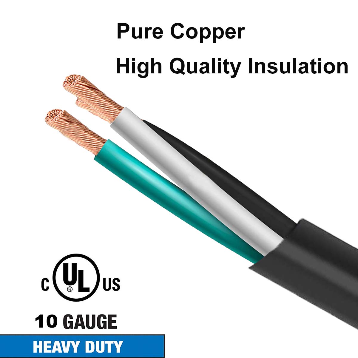 Snapklik.com : Yodotek 15FT Heavy Duty 3 Prong Generator Locking Power ...