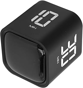 Amazon.com: Gravity Cube Timer, Productivity Sensor Flip Kitchen Large LED Display Adjustable ...