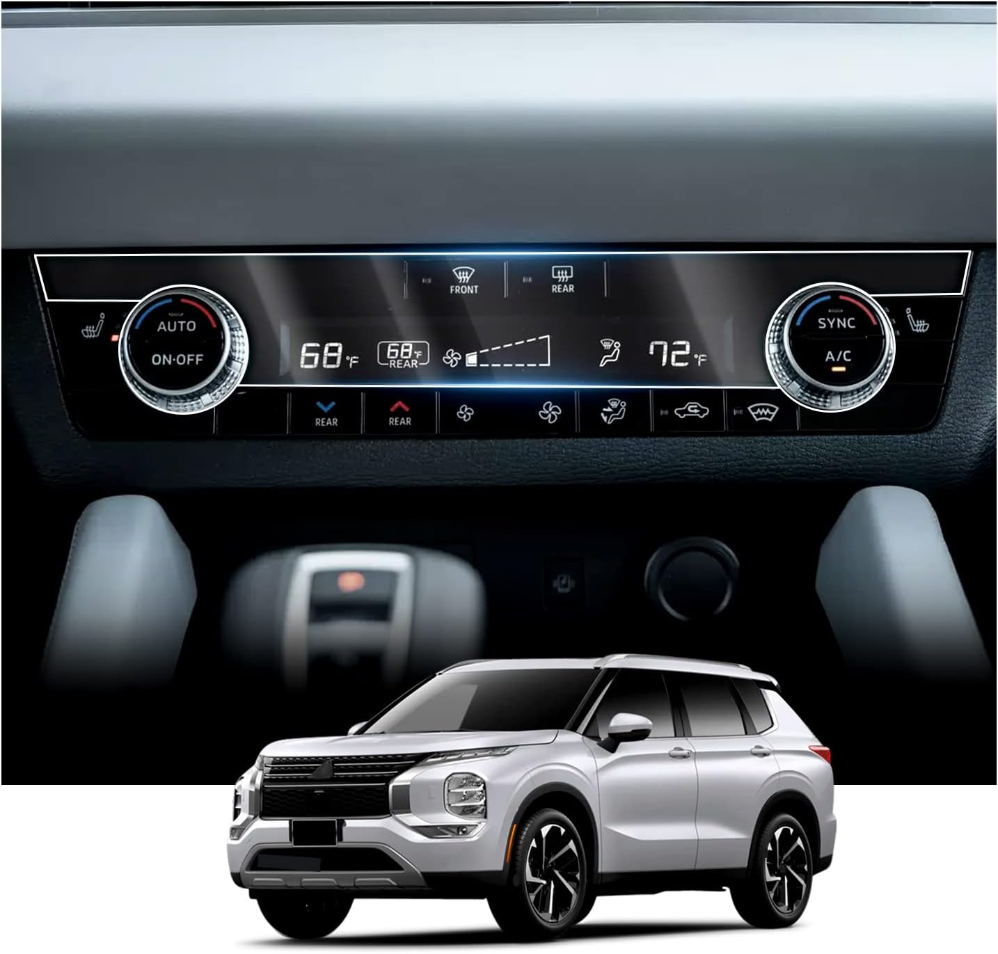 Amazon.com: Ruiya Fit 2024 Mitsubishi Outlander Screen Protector for ...