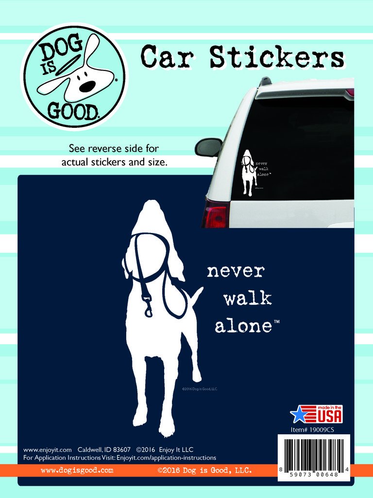 Amazon.com: Enjoy It LLC 19009CS Never Walk Alone Car Sticker : Automotive