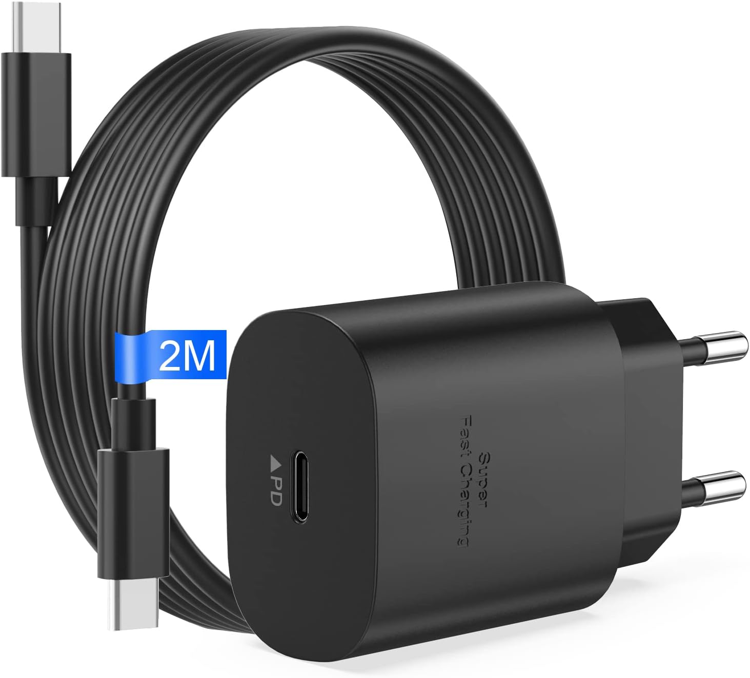 25W Chargeur Rapide pour Samsung Galaxy A15, A54, A55, A34, A35, A05S ...