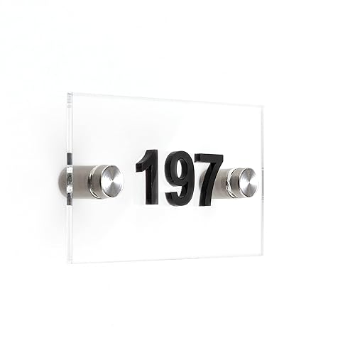 Amazon.com: Bsign Office Door Numbers - Acrylic Room Signs - Classic ...