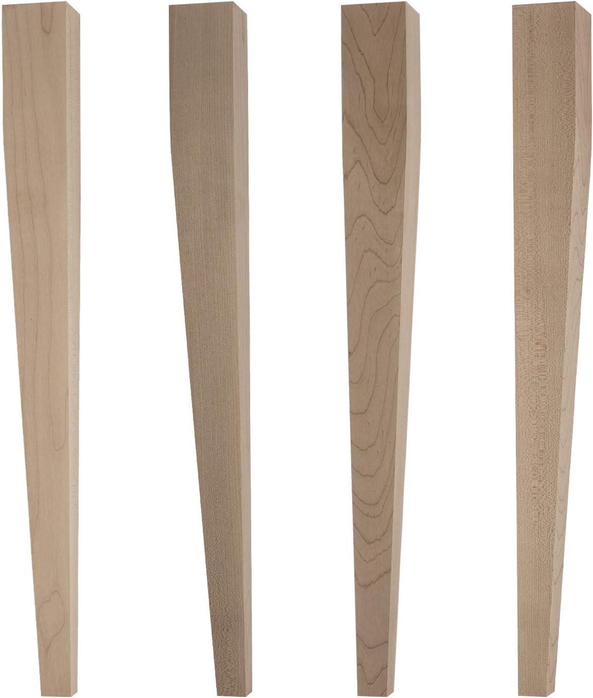 Amazon.com: Osborne Tapered (Two-Sided) Dining Table Leg in Soft Maple ...