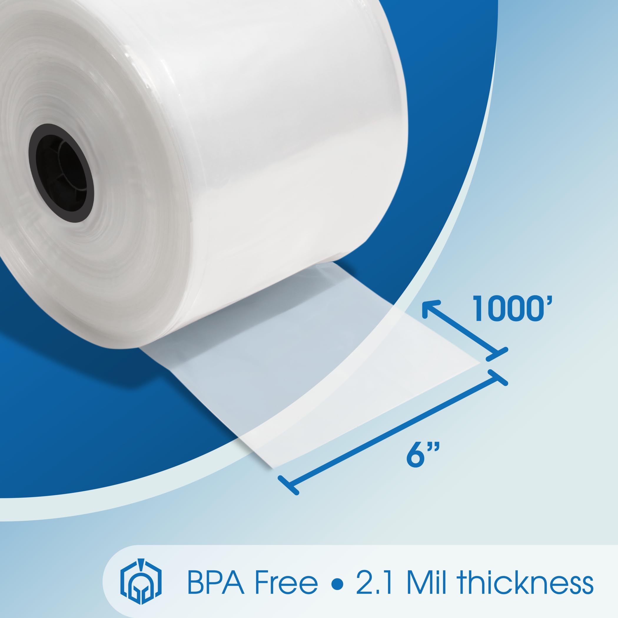 Poly Tube Rolls LayFlat Poly Tubing 150mm 100UM Natural 5kg/roll