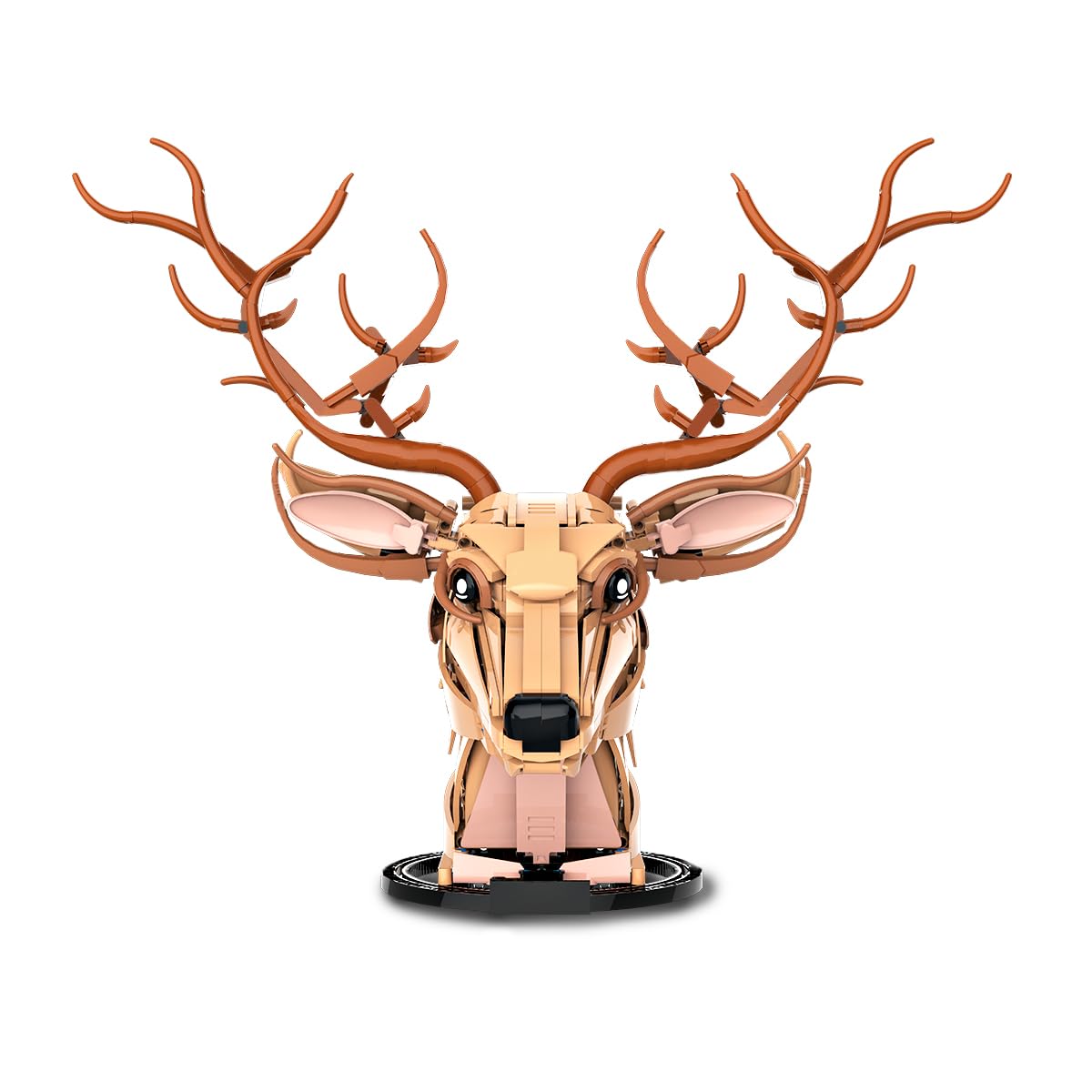 Amazon.com: HONLANCH Animal Deer Head Building Blocks Set（1070 PCS ...