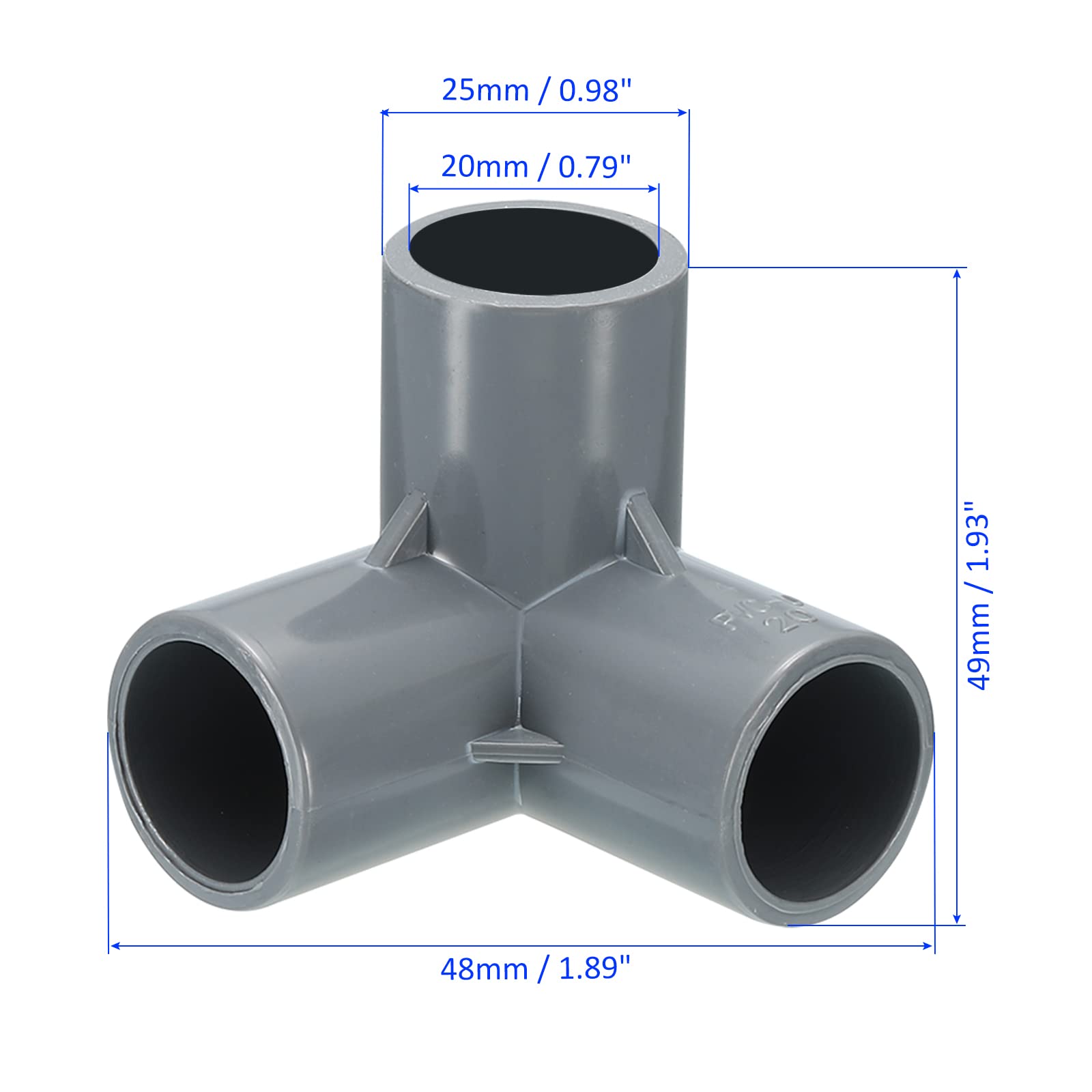 M METERXITY 10 Pack PVC Pipe Fittings – Water Tubing Joint Connectors ...