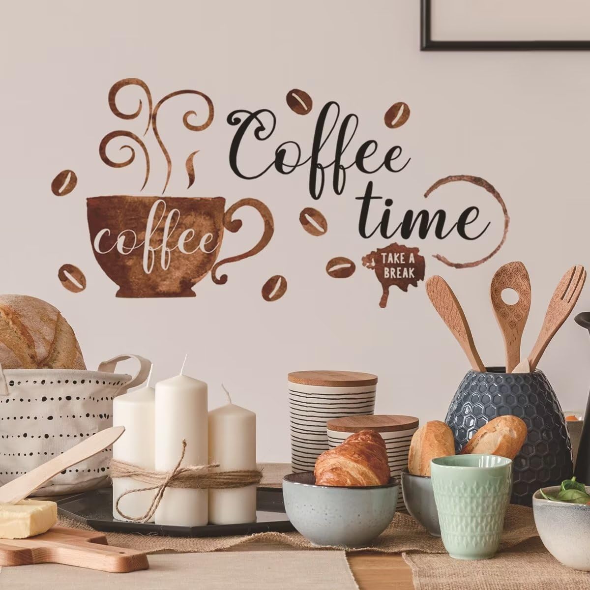 Coffee Shop Wall Stickers Coffee Cafe Window Sticker Wall Decals Art