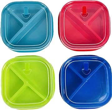 Amazon.com: Freedom Farms Microwave Food Storage Tray Containers - 3 ...