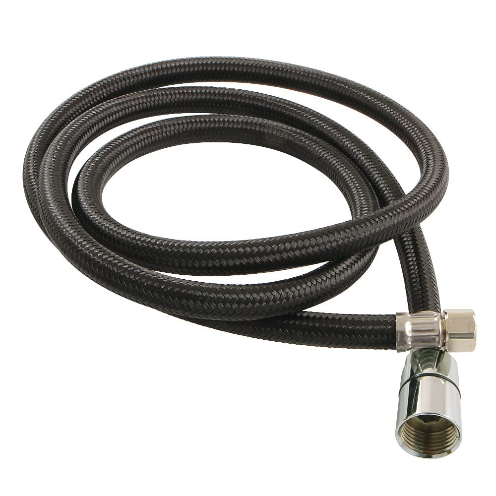 Kingston Brass KSSLSPR1K Nyloom 60" Kitchen Faucet Spray Hose, Silver ...