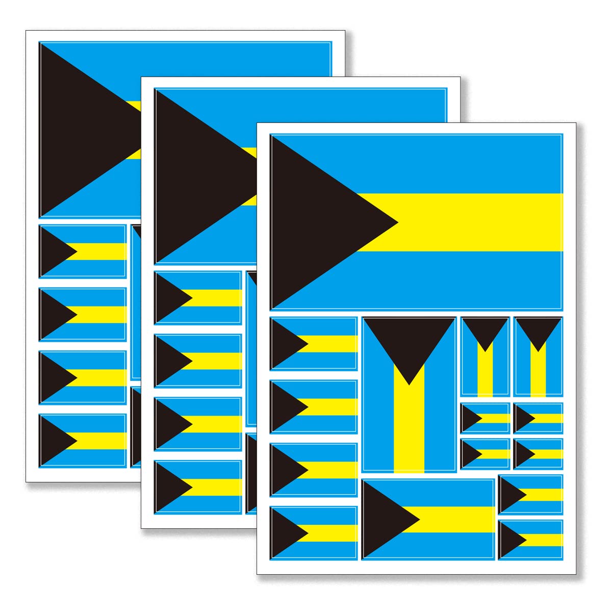 Amazon.com - QQSD Bahamas Flag Sticker Bahamian Decal in Multiple Sizes ...