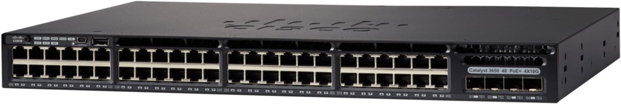 Amazon.com: Cisco Catalyst 3650-48P Layer 3 Switch (WS-C3650-48PS-S ...