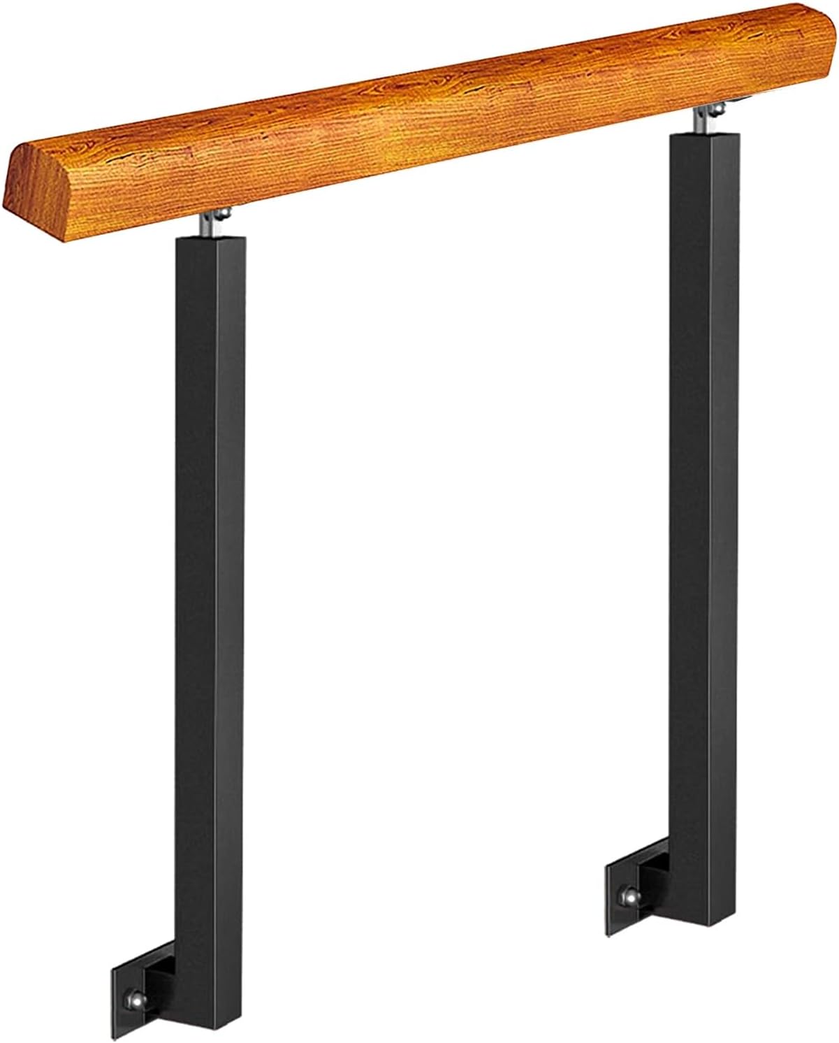 Amazon.com: Solid Wood Handrail, Fit 1-4 Step Outdoor Stair Railing ...