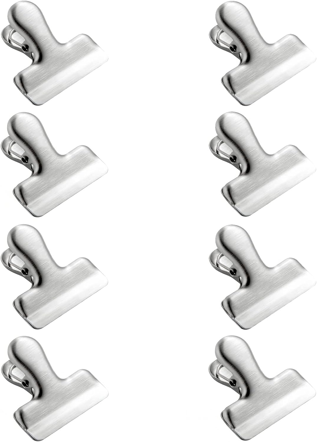 Amazon.com : 8 Pack Stainless Steel Chip Clips, Bag Clips for Food ...