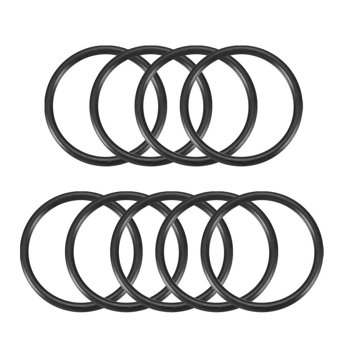 uxcell Nitrile Rubber O-Rings, 39mm OD 33mm ID 3mm Width, Metric ...