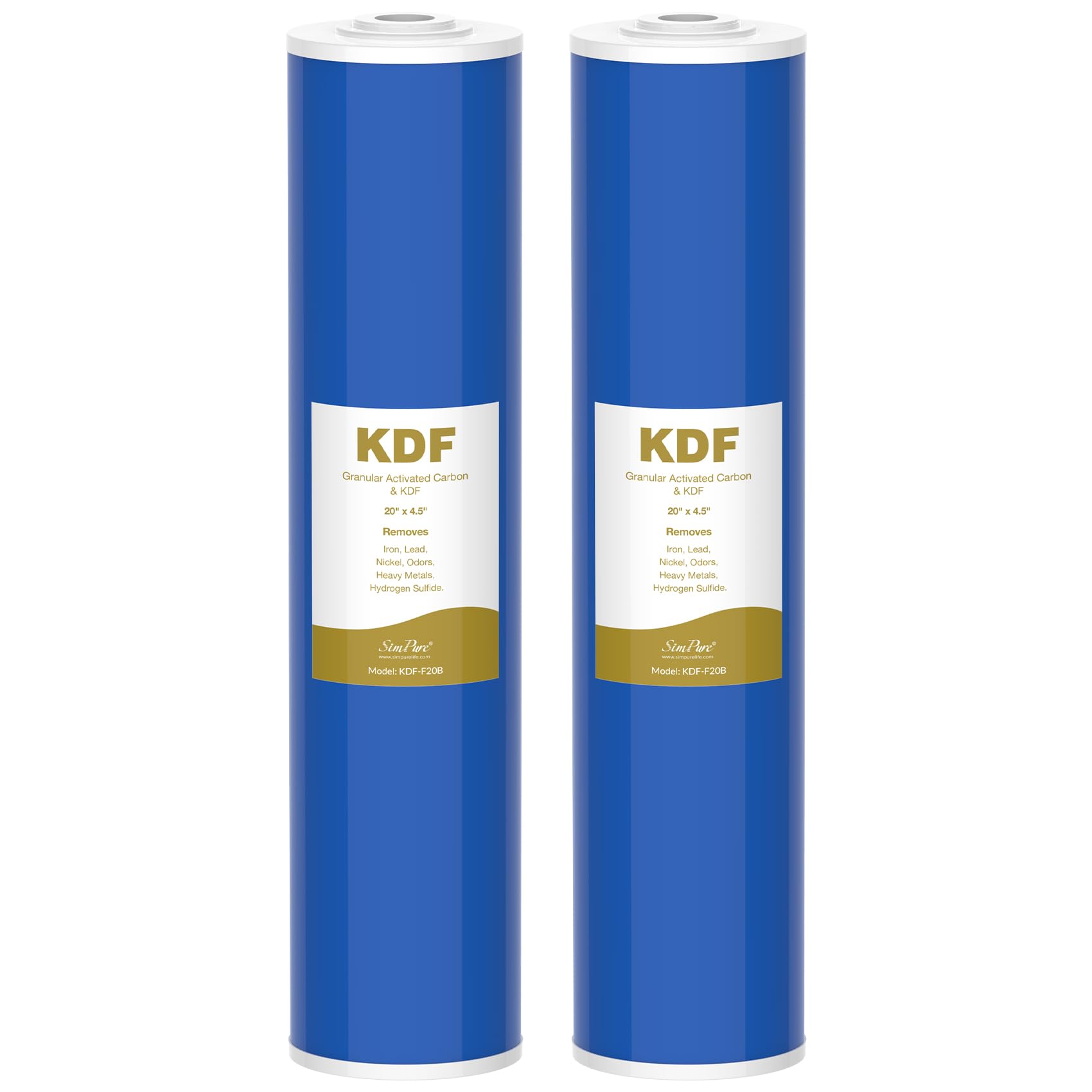 Amazon.com: SimPure 20" x 4.5" Carbon and KDF Filters, Whole House KDF ...