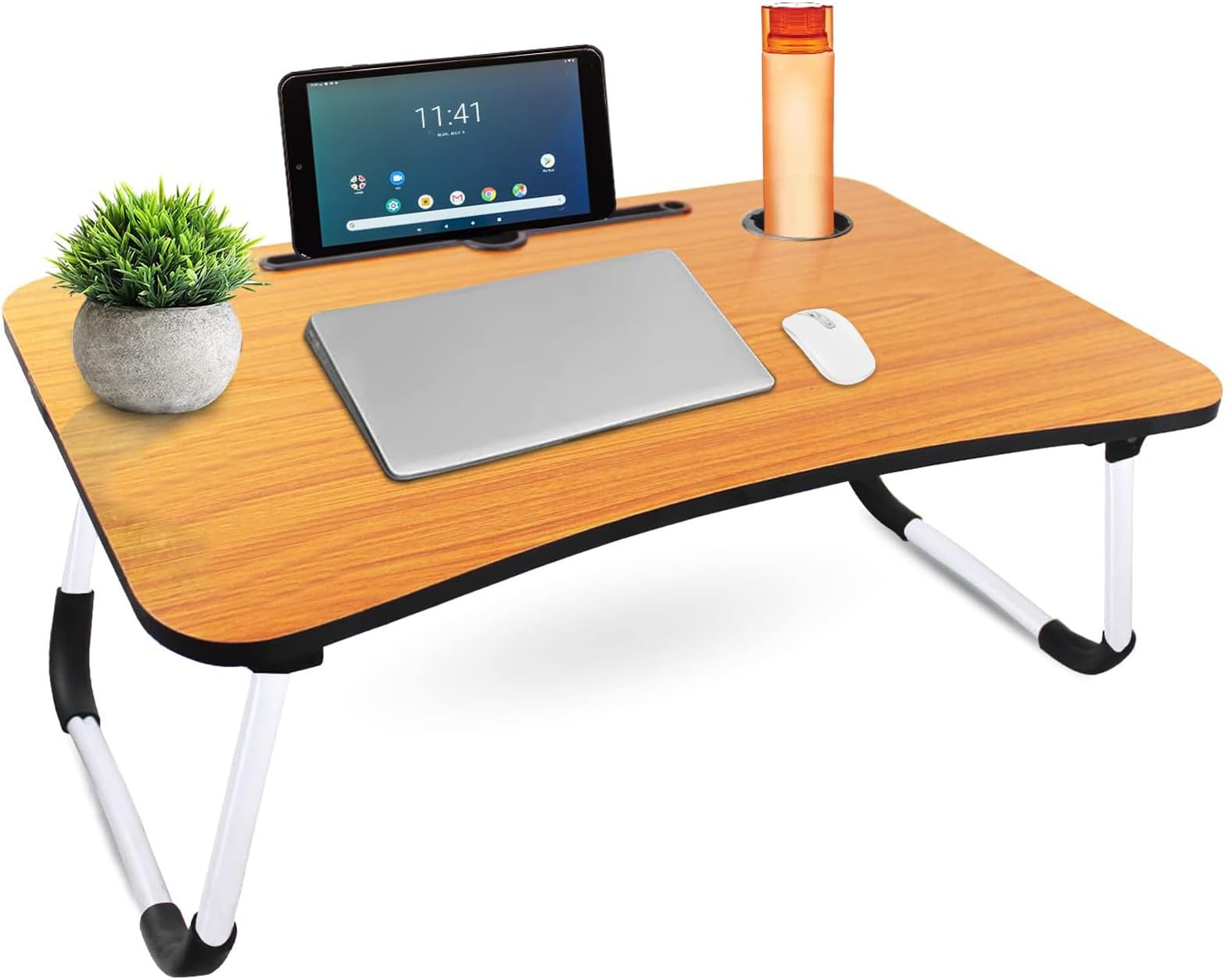 OFIXO Multi-Purpose Foldable Laptop Table with Cup Holder Laptop Table ...