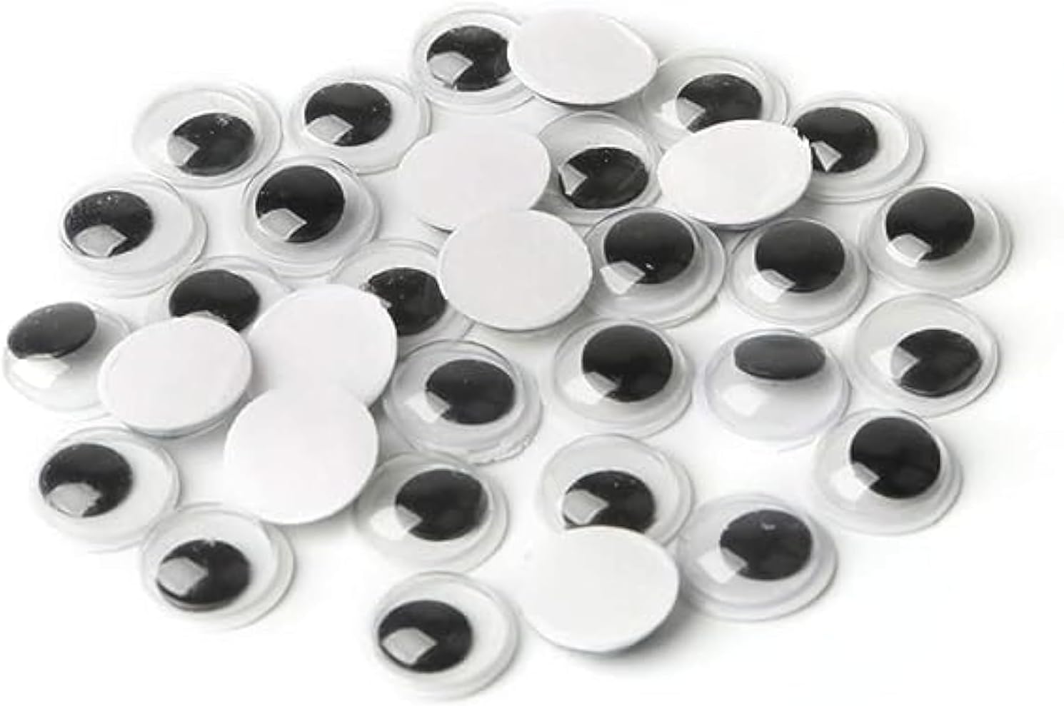 Googly Eyes 25-30 Pieces Assorted Sizes Wiggly Round Pack for Craft ...