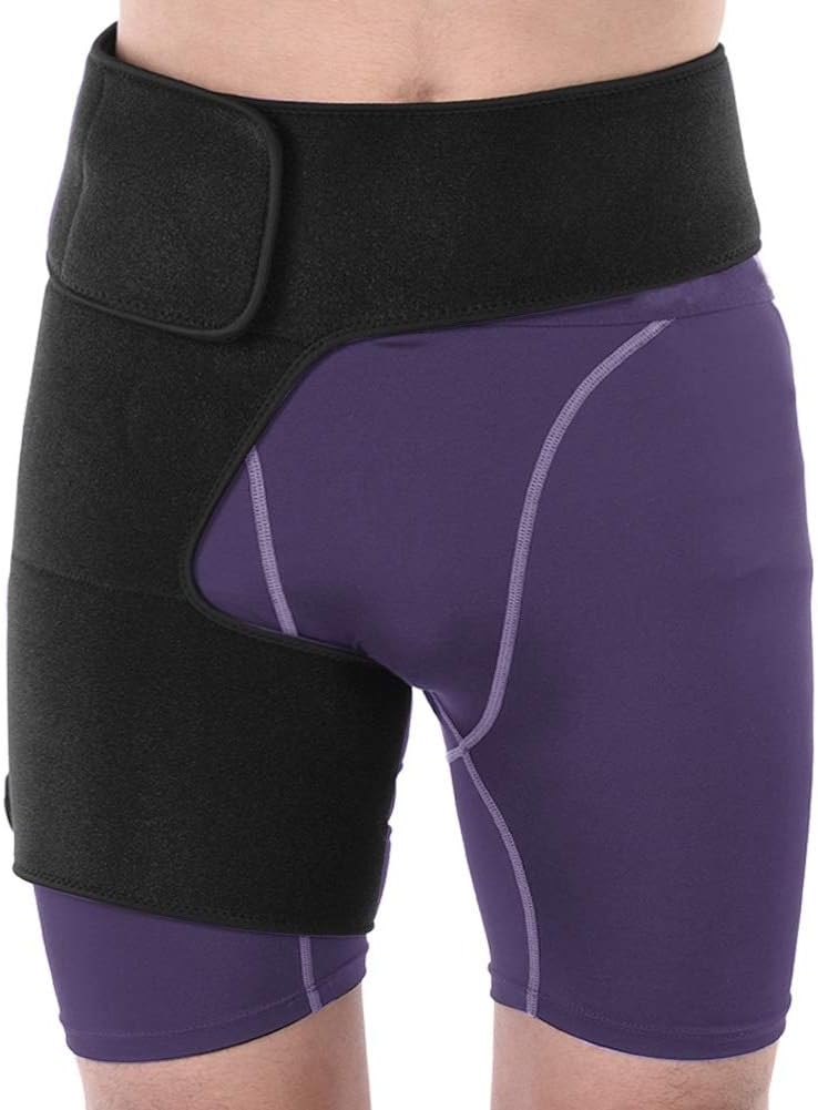 Nikou Groin Support Bandage Hip Support,Adjustable Compression Wrap for ...