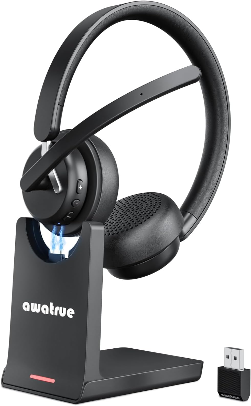 Amazon.com: awatrue Wireless Headset with Mic,Bluetooth Headset with AI ...