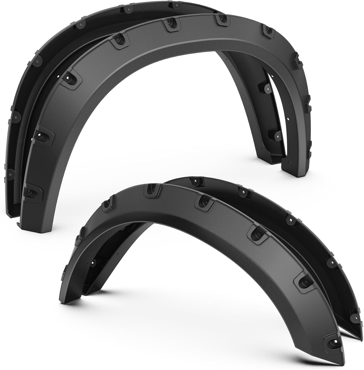 Amazon.com: KUIPERAUTO Smooth Pocket Rivet Fender Flares Compatible for ...