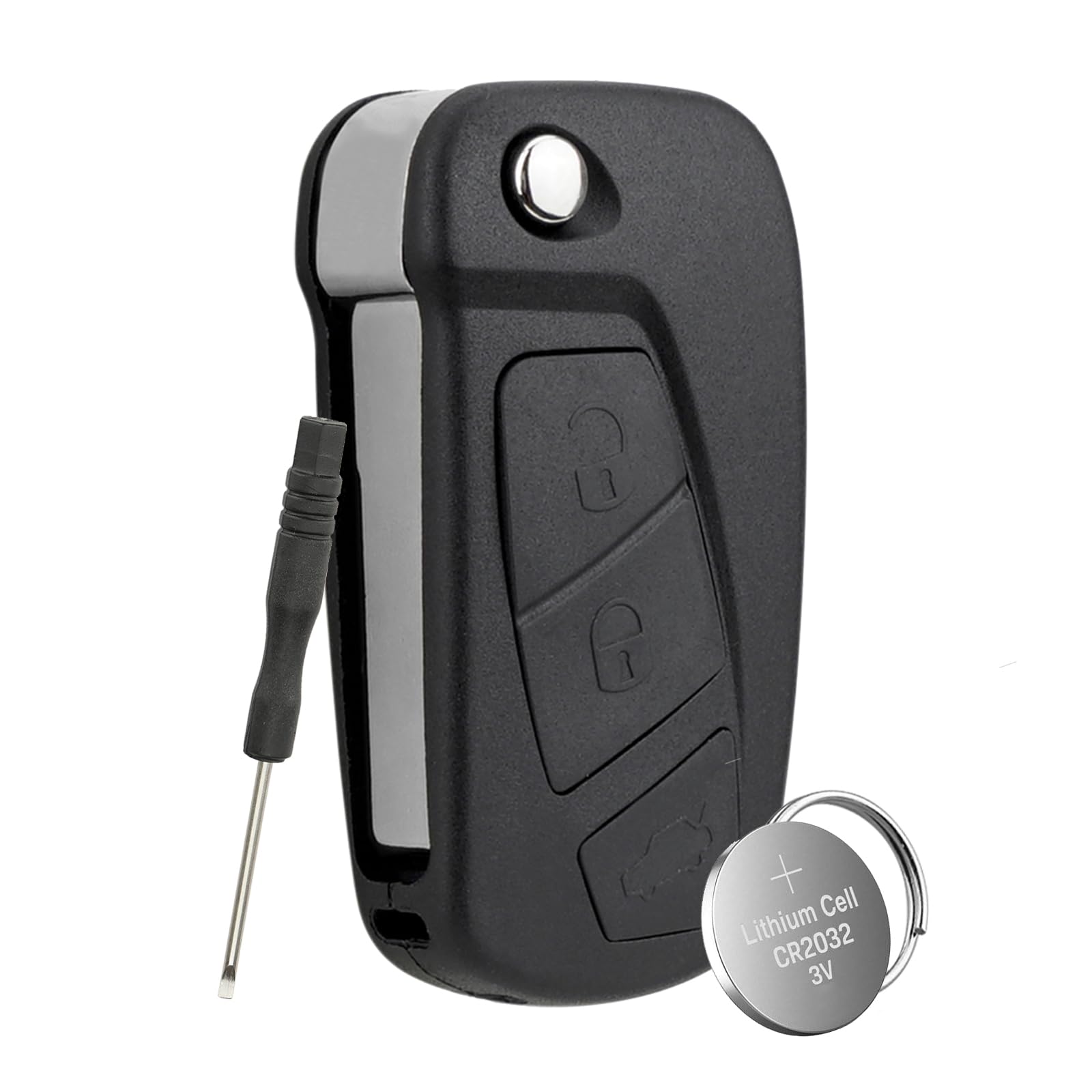 3 Buttons For Ford Ka Key Fob Replacement For Ford KA MK2 2008-2016 ...