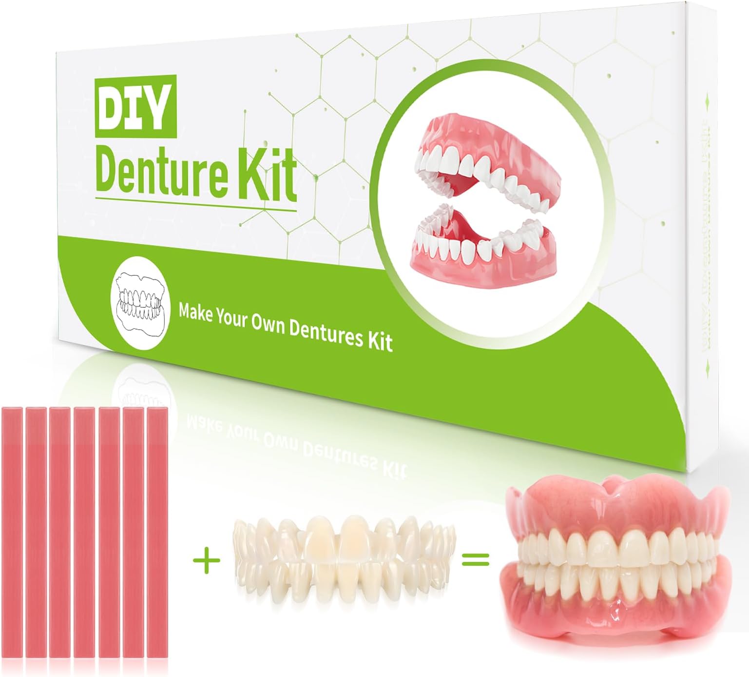 Amazon.com: Denture Fake Teeth - Do it Yourself Full or Part Top and Bottom Fake Teeth at Home ...