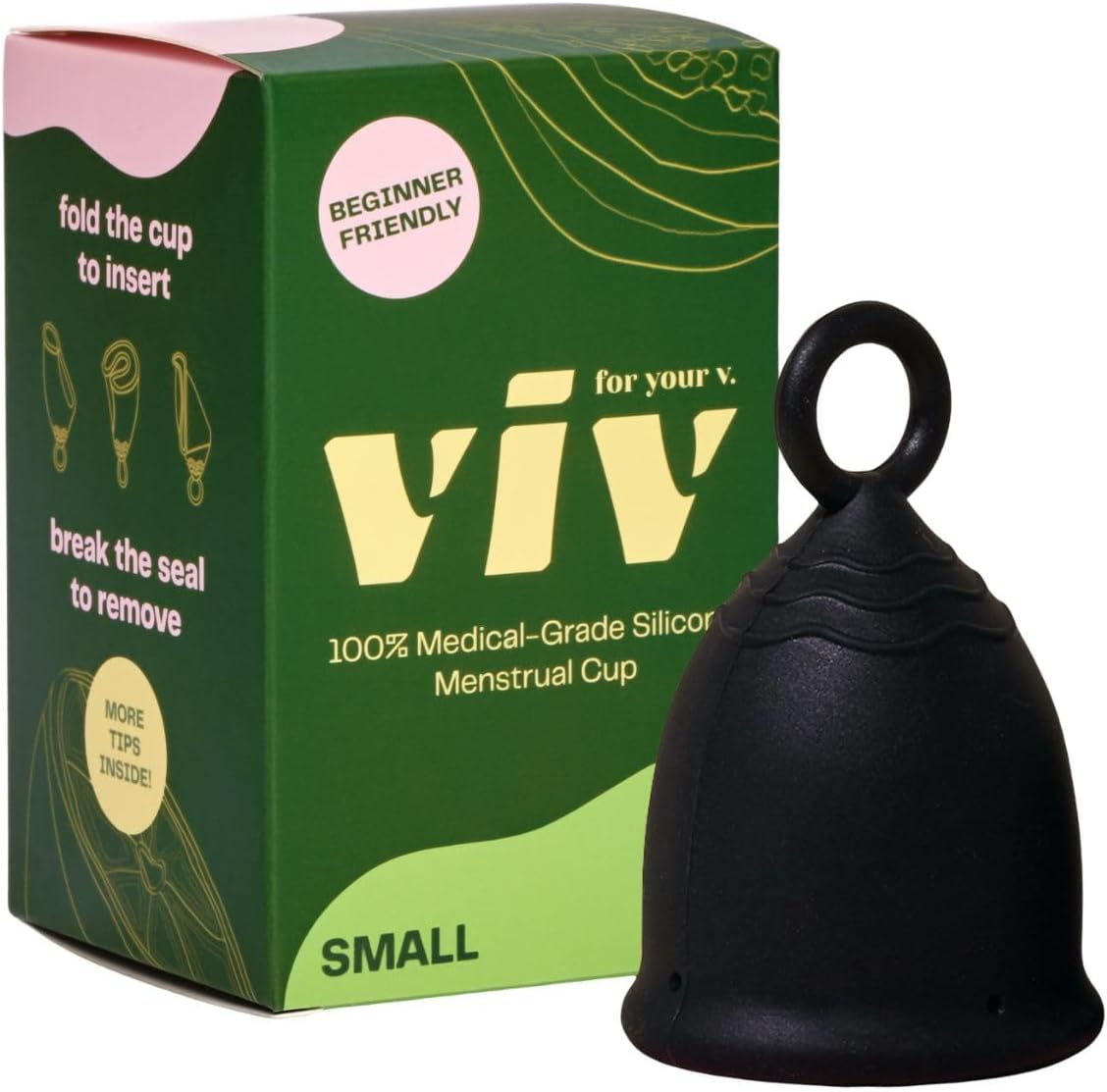 Amazon.com: Viv for Your V Small Premium Menstrual Cups, Ring Stem for ...