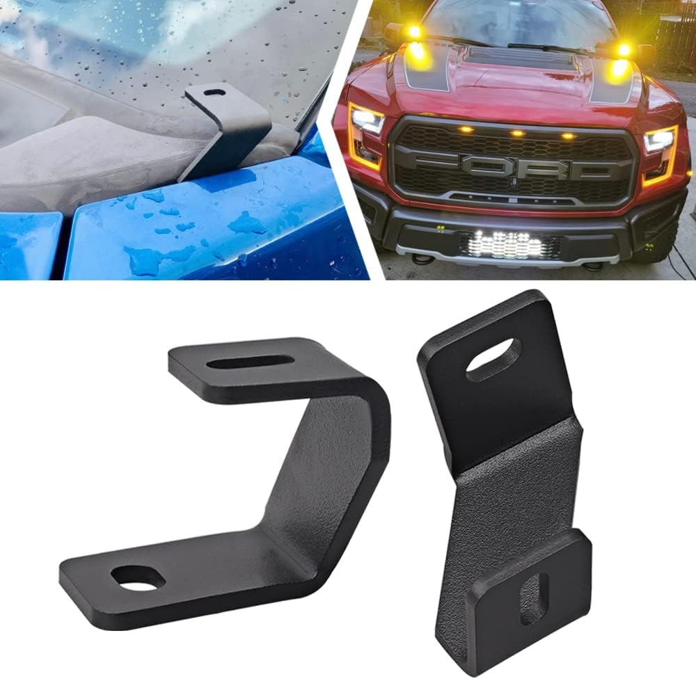 Amazon.com: iJDMTOY Add-On Dual Pod Light Mounting Brackets for Truck ...