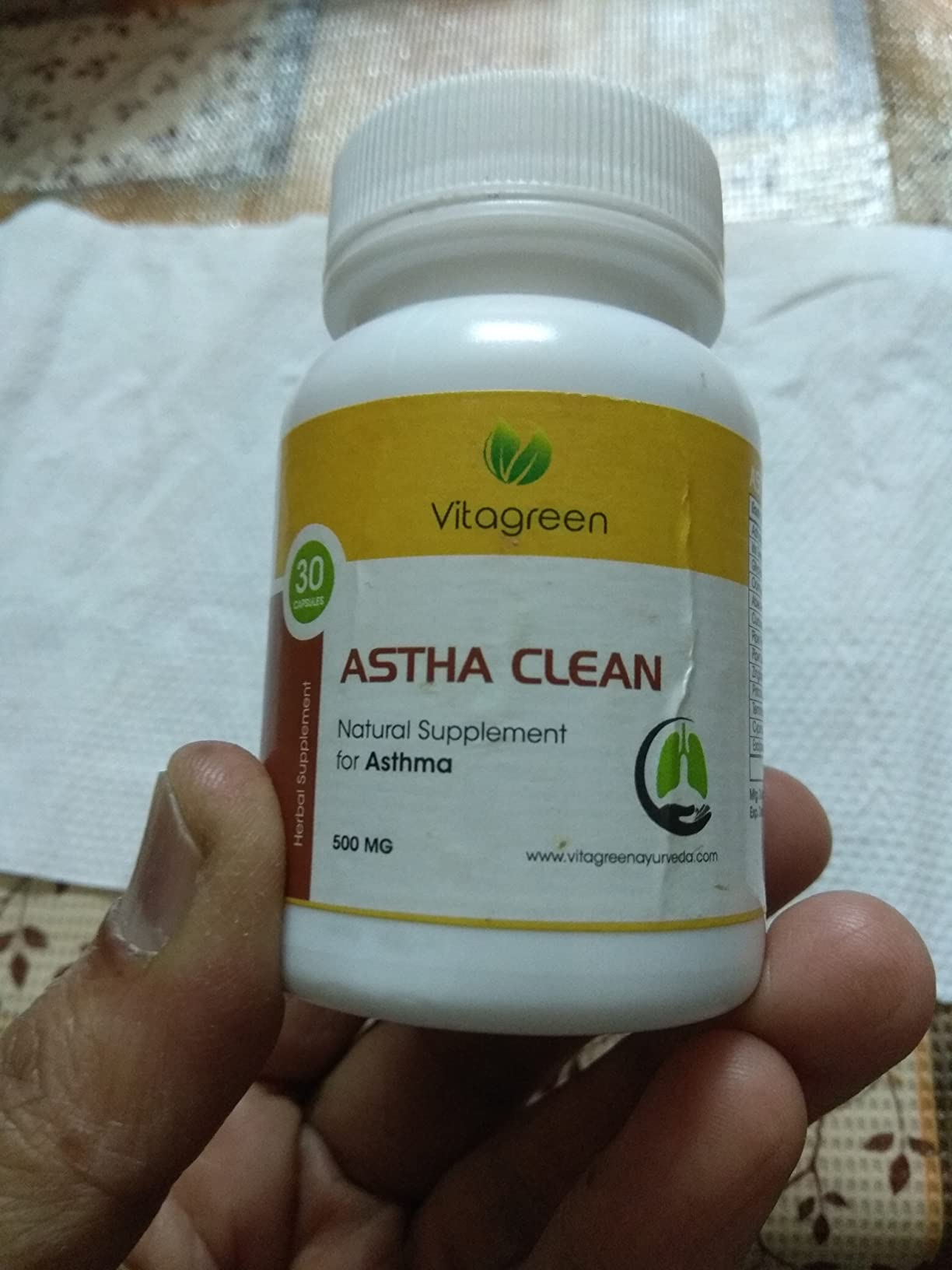 Buy Astha Clean Capsules For For Respiratory Wellness| Pack of 3, Total ...