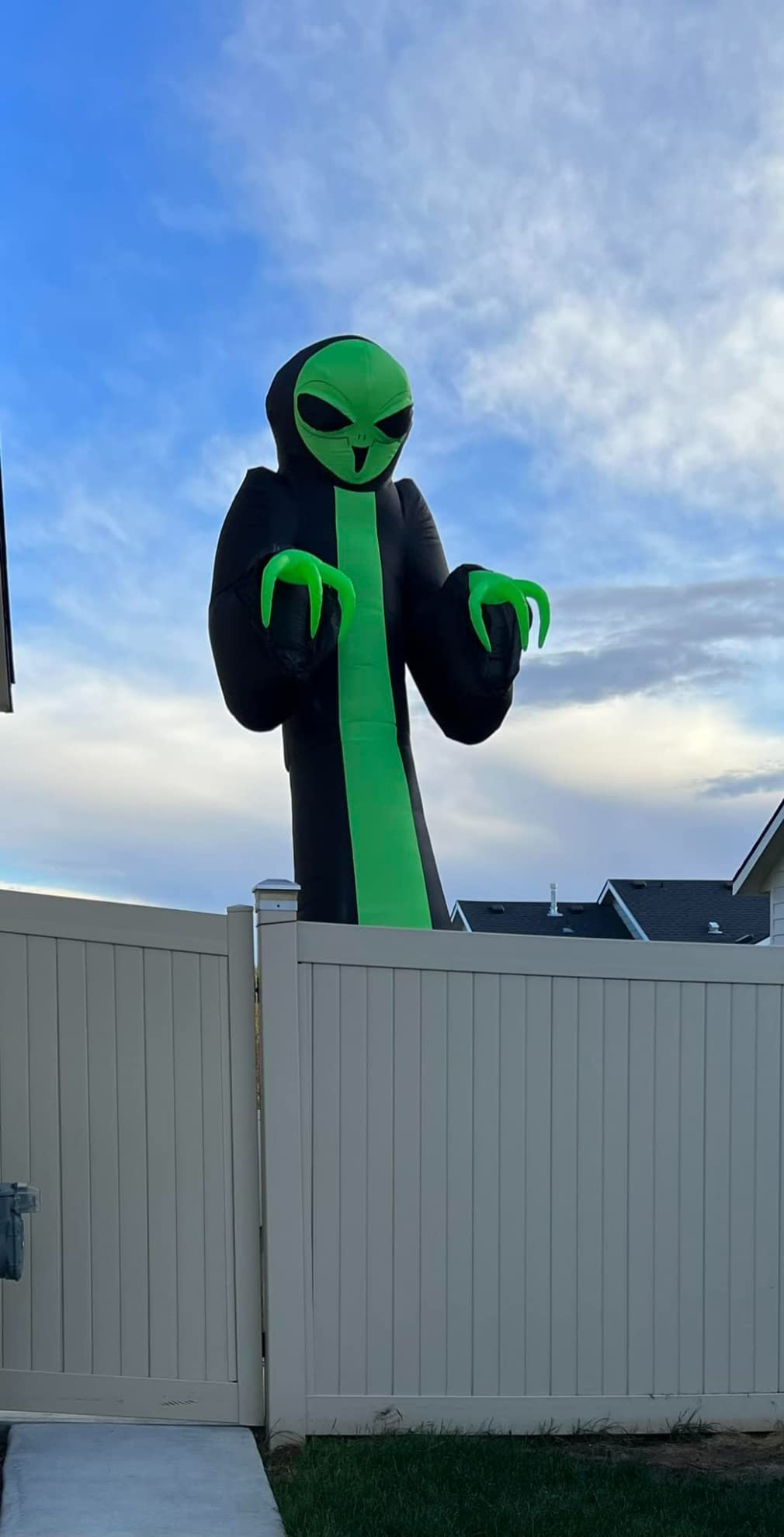 $11/mo - Finance 12 Ft Halloween Inflatable Alien Outdoor Decoration ...