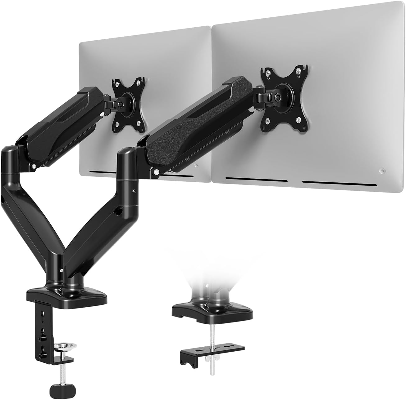 Amazon.com: VIVO Dual Vertically Stacked Monitor Desk Mount, Extra Tall ...