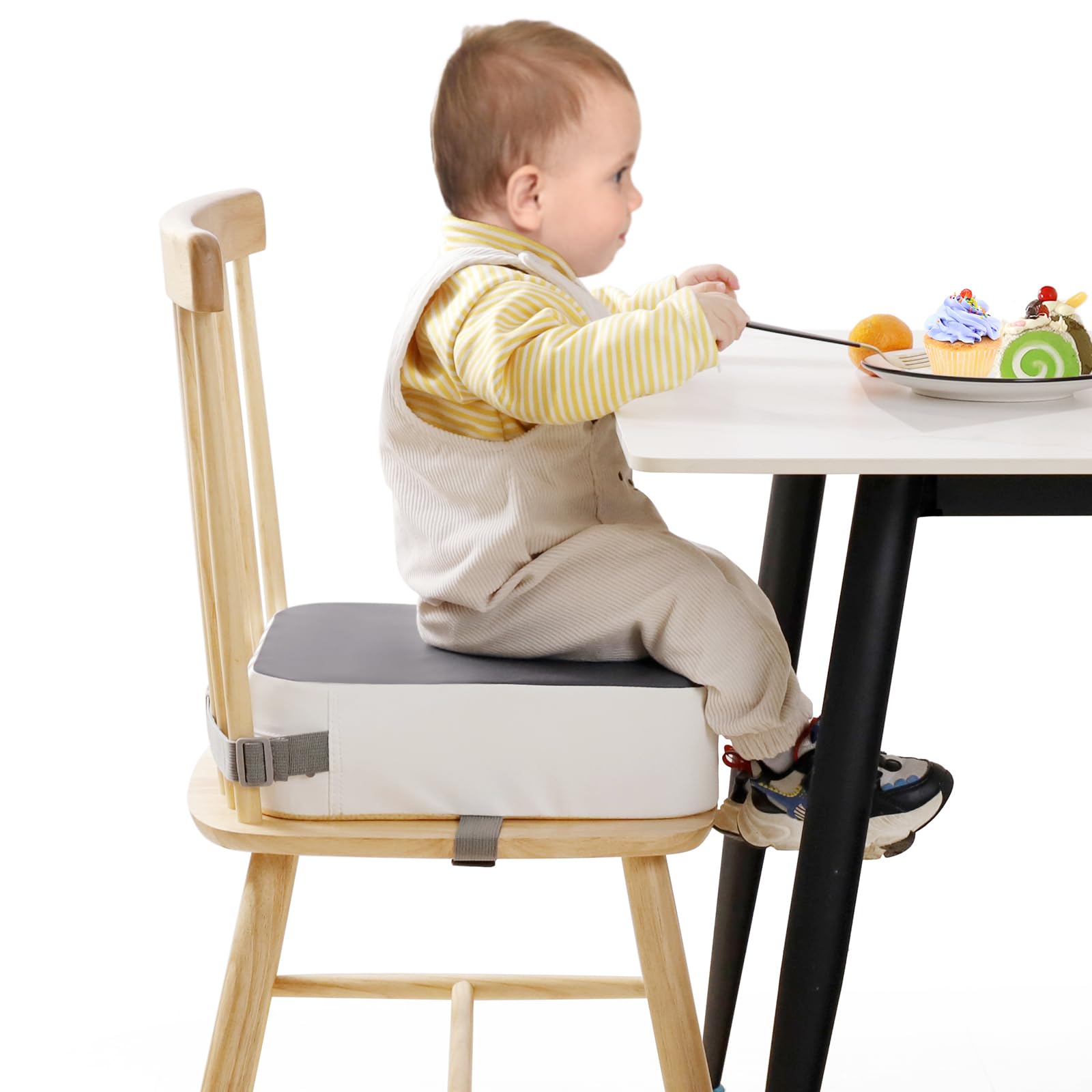 Amazon.com : TOTIDYH Toddler Booster Seat for Dining Table, Non-Slip ...