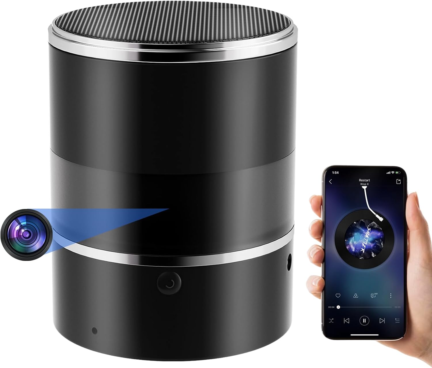 Amazon.com : Hidden Cameras Bluetooth Speaker - Spy Camera with Video ...