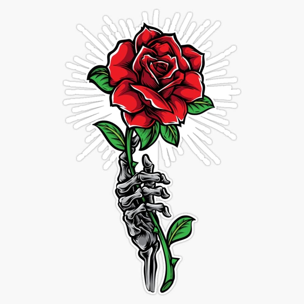 Amazon.com - Skeleton Hands Love Sticker Bumper Sticker Vinyl Decal 5"