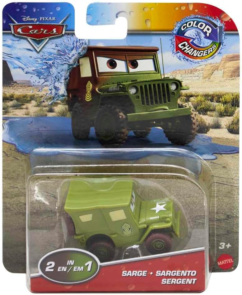 Amazon.com: Disney Cars Toys Color Changers 2023 Sarge : Toys & Games