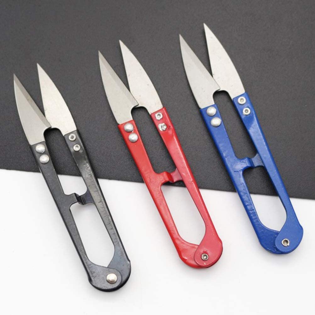 LADYWISH Pack Of 12 Nos 5 Inches Length U Sewing Scissors Clippers ...