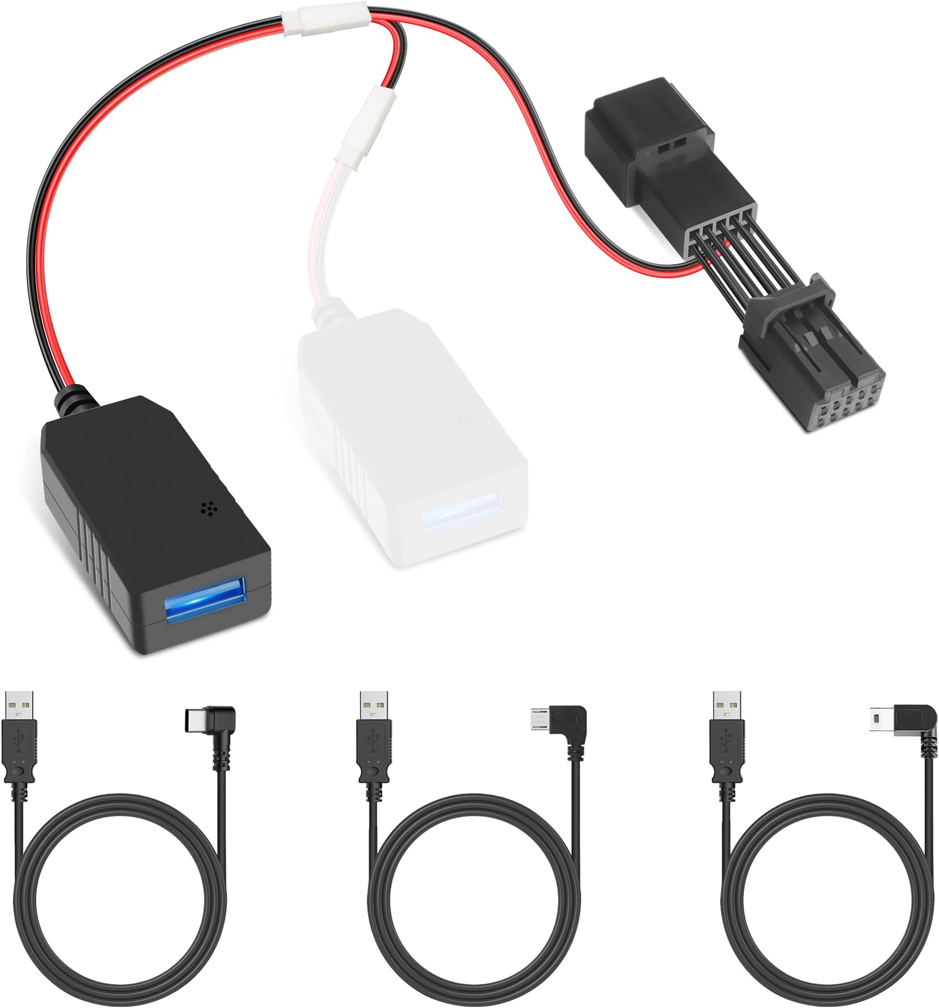 Amazon.com: Dongar Dashcam Power Adapter (10-pin Type A) Compatible ...