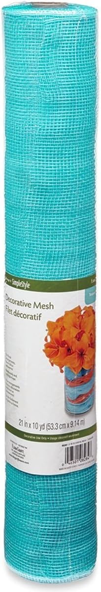 Amazon.com: Firefly Imports Floral Mesh Wrap for Wreaths, 21-Inch, 10 ...