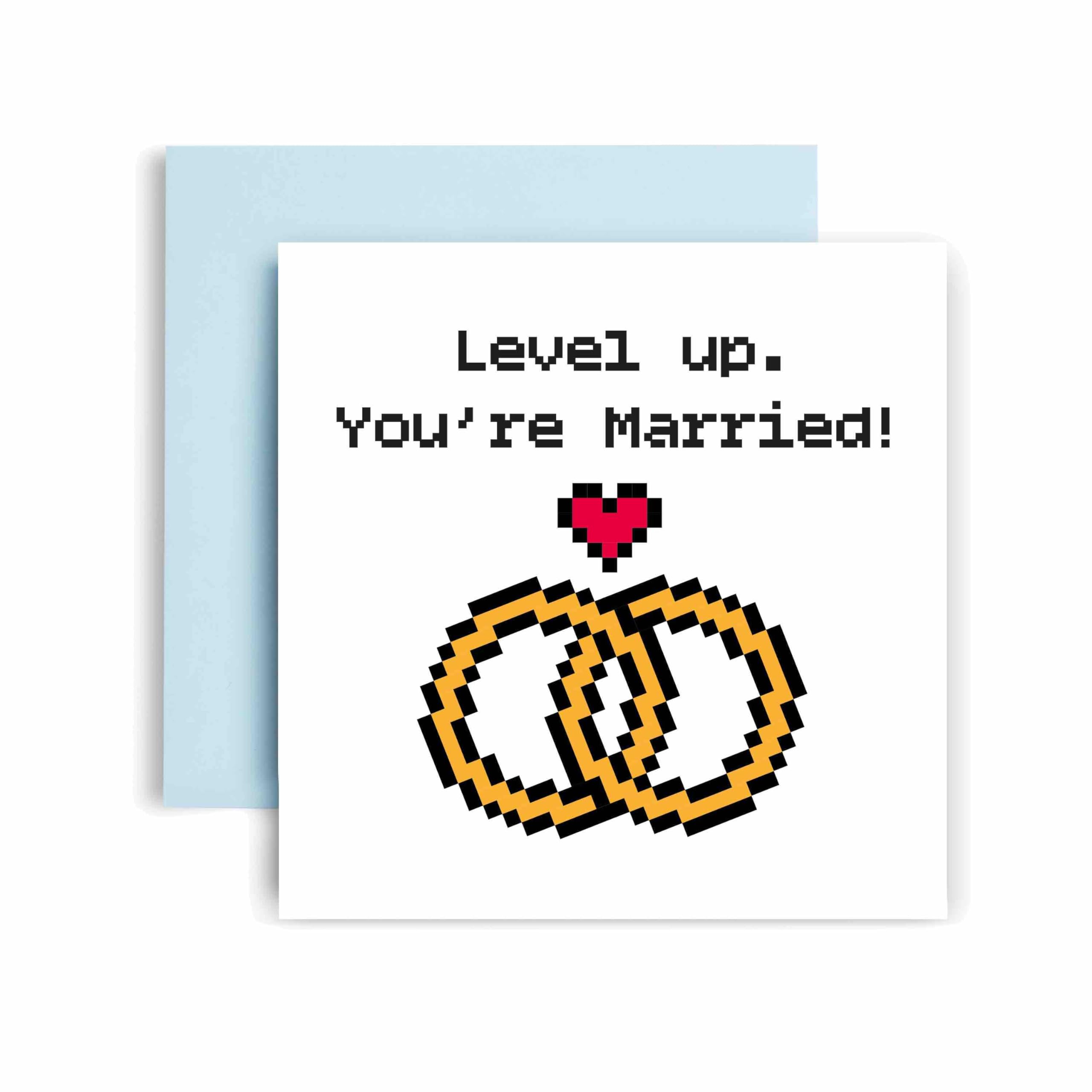 Huxters Wedding Level Up You are Married Gamer Wedding gifts ...