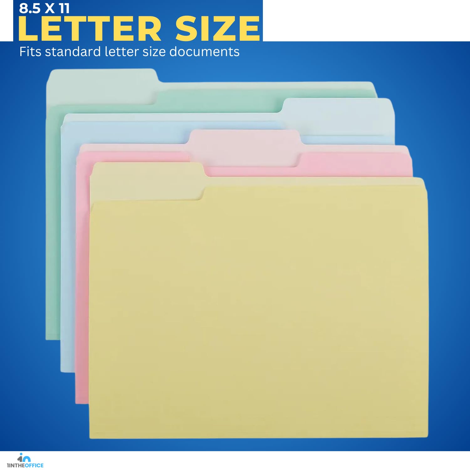 Snapklik.com : Pastel File Folders, Colored File Folders, Letter Size ...