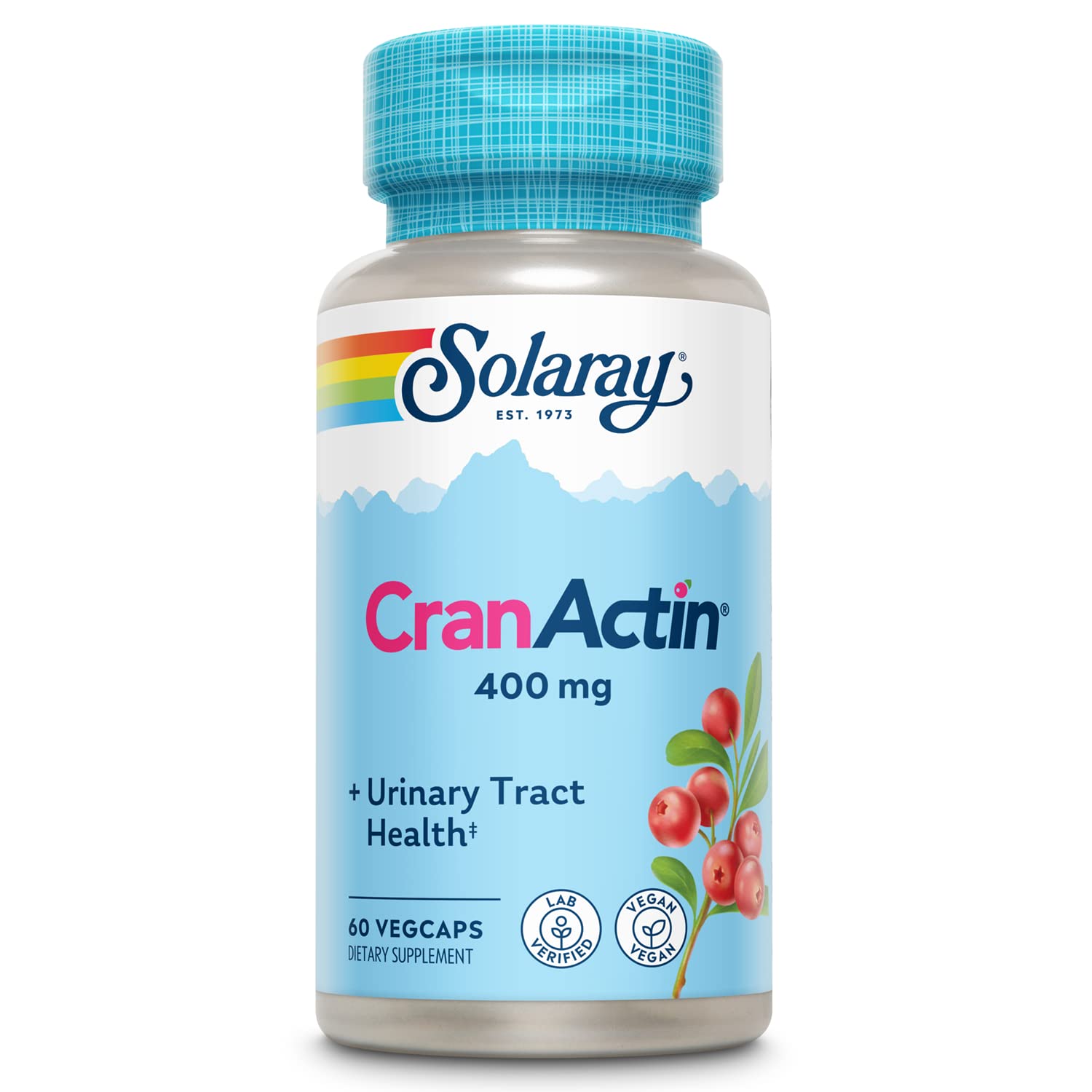 Amazon.com: SOLARAY CranActin Cranberry Extract 400 mg - Cranberry ...