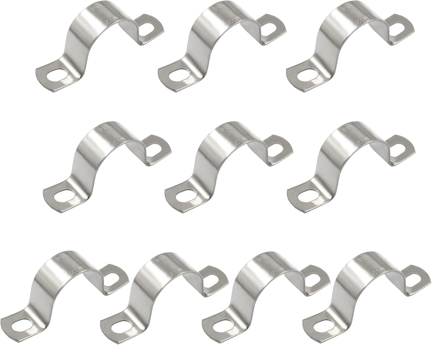 Kmitmuk 10 Pack M32 Rigid Pipe Strap, U-Shape Bracket Tube Strap ...