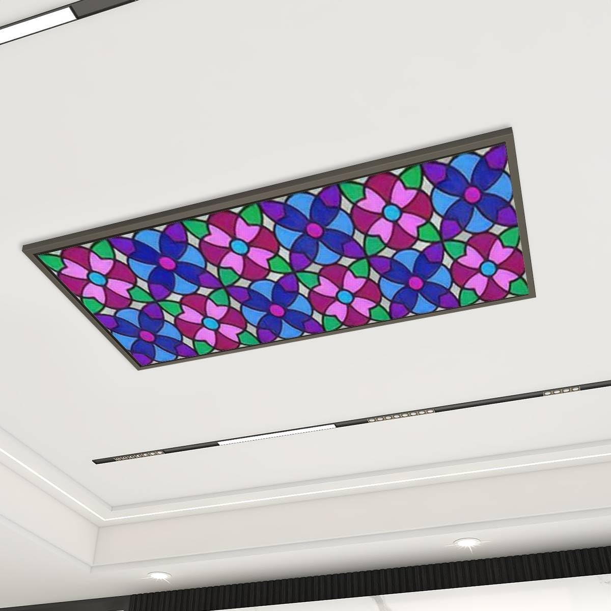AFWADFWA Decorative Fluorescent Light Covers for Ceiling Lights Sketch ...